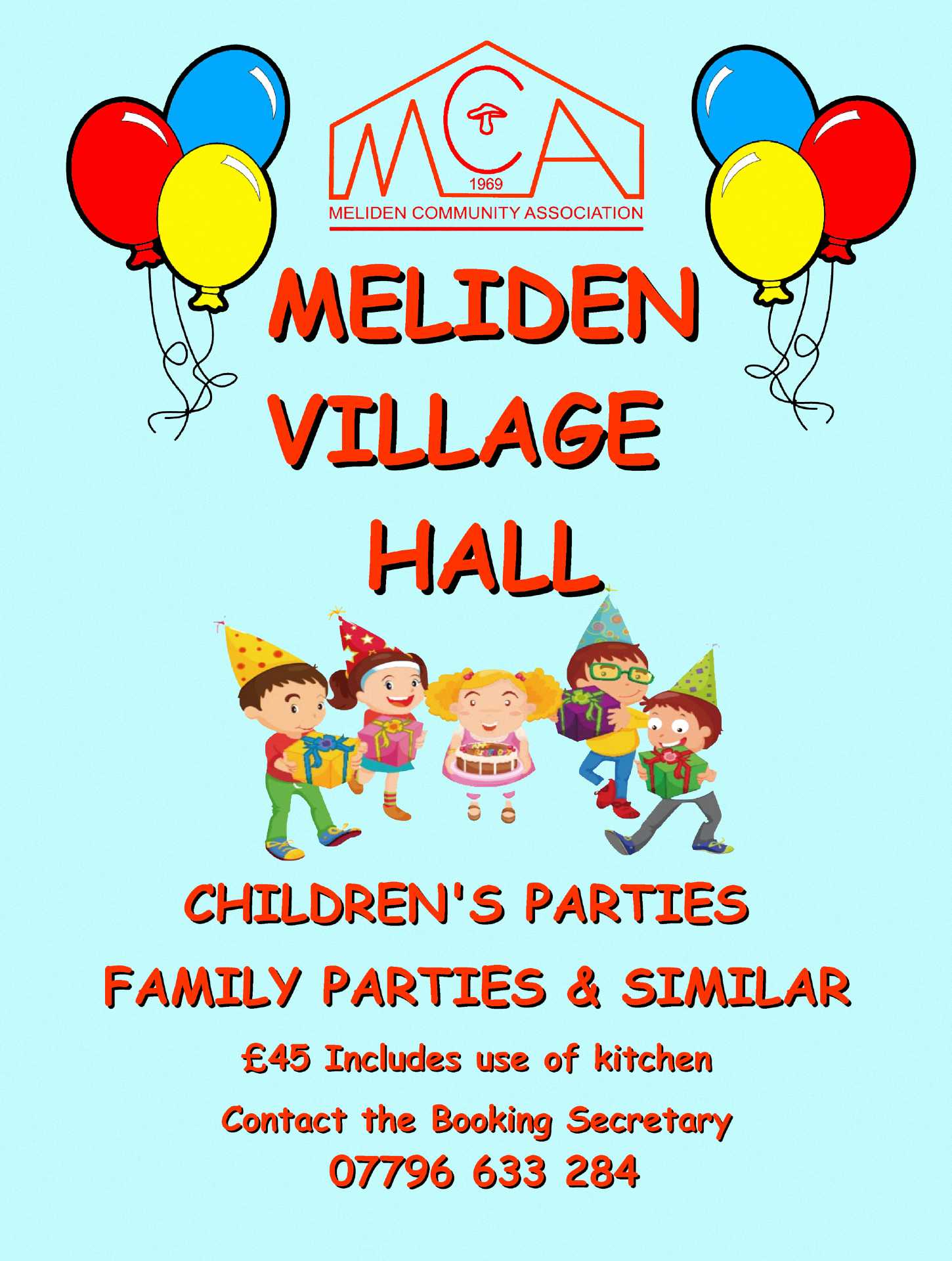 Children's Party Bookings at Meliden Village Hall - Meliden Community ...